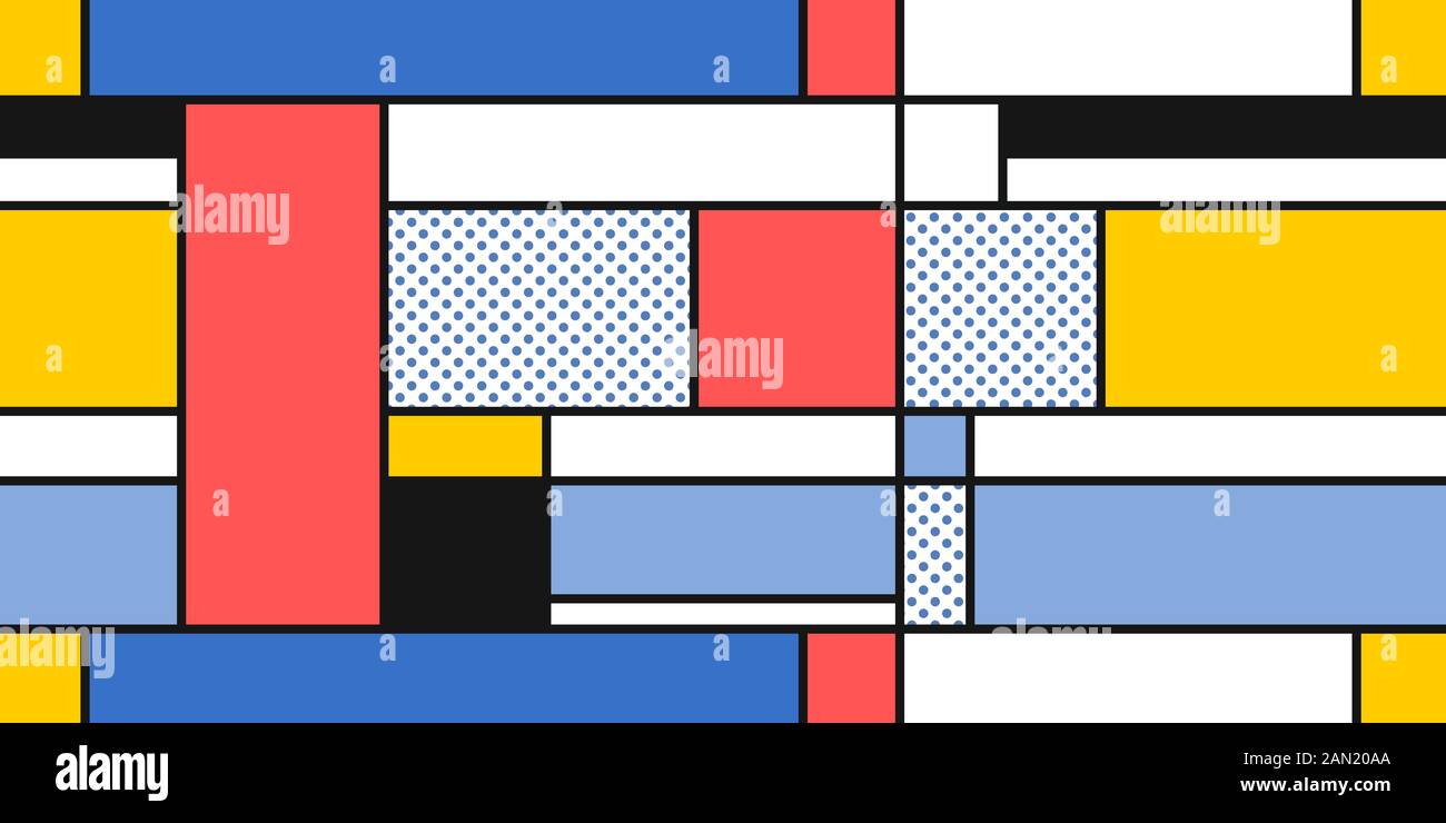 Mondrian pattern Stock Vector Images - Alamy