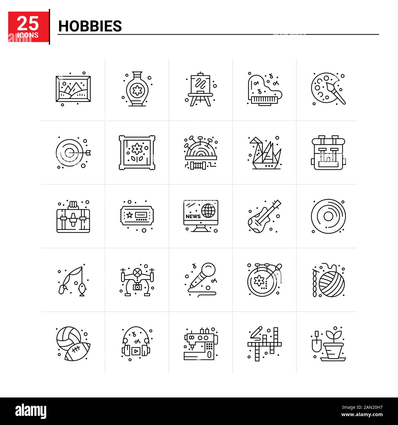 Hobbies icon Stock Vector Images - Alamy
