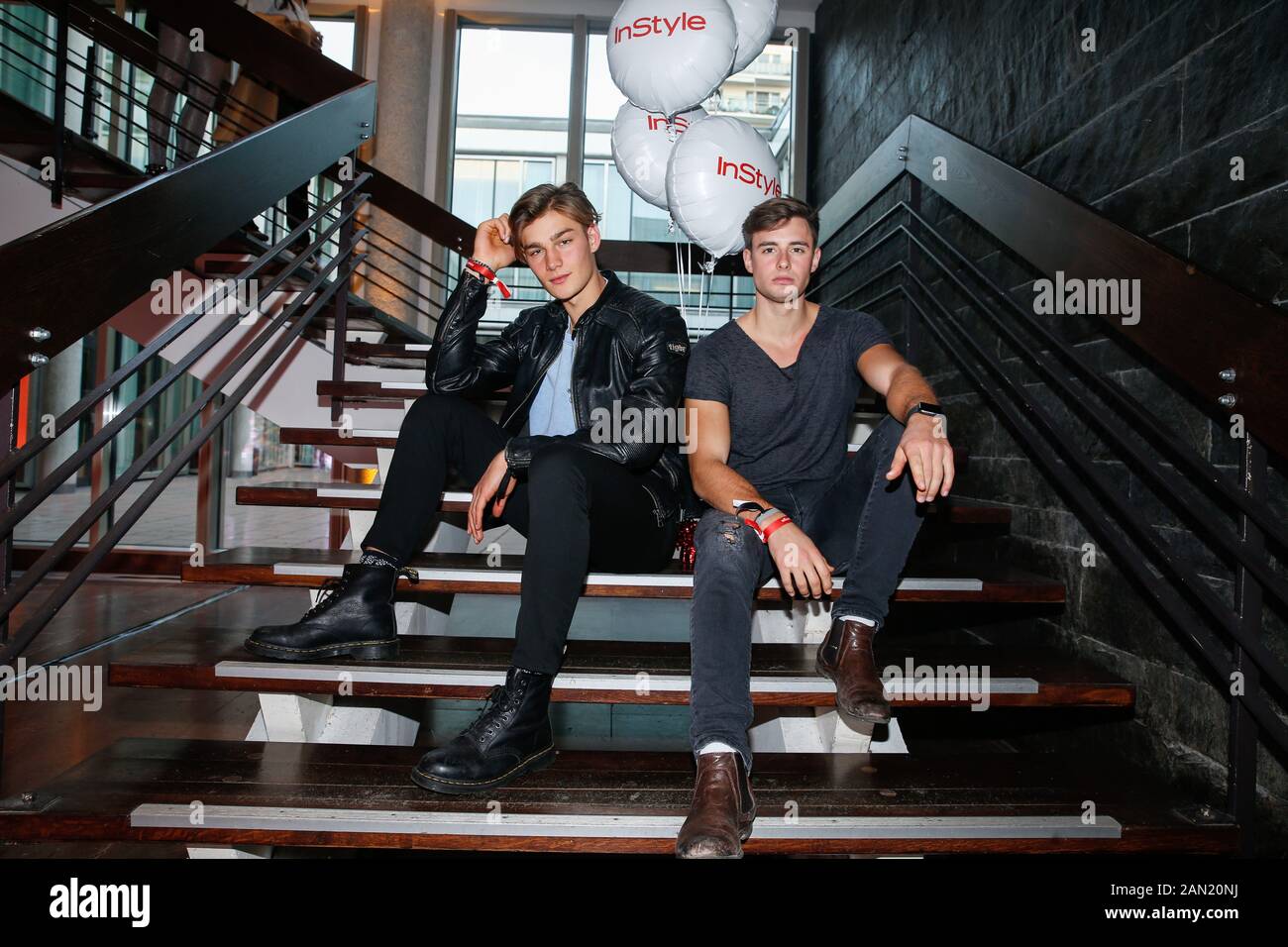 Berlin, Germany. 15th Jan, 2020. Luca Heubl and Fabian Arnold come to ...