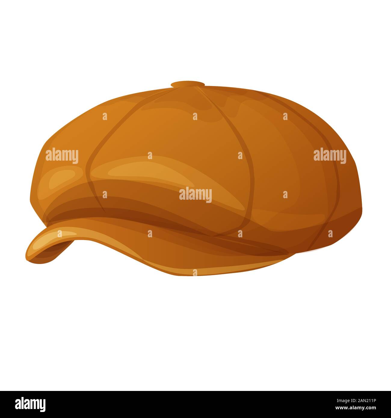 Stylish retro cap on a white background Stock Vector Image & Art - Alamy