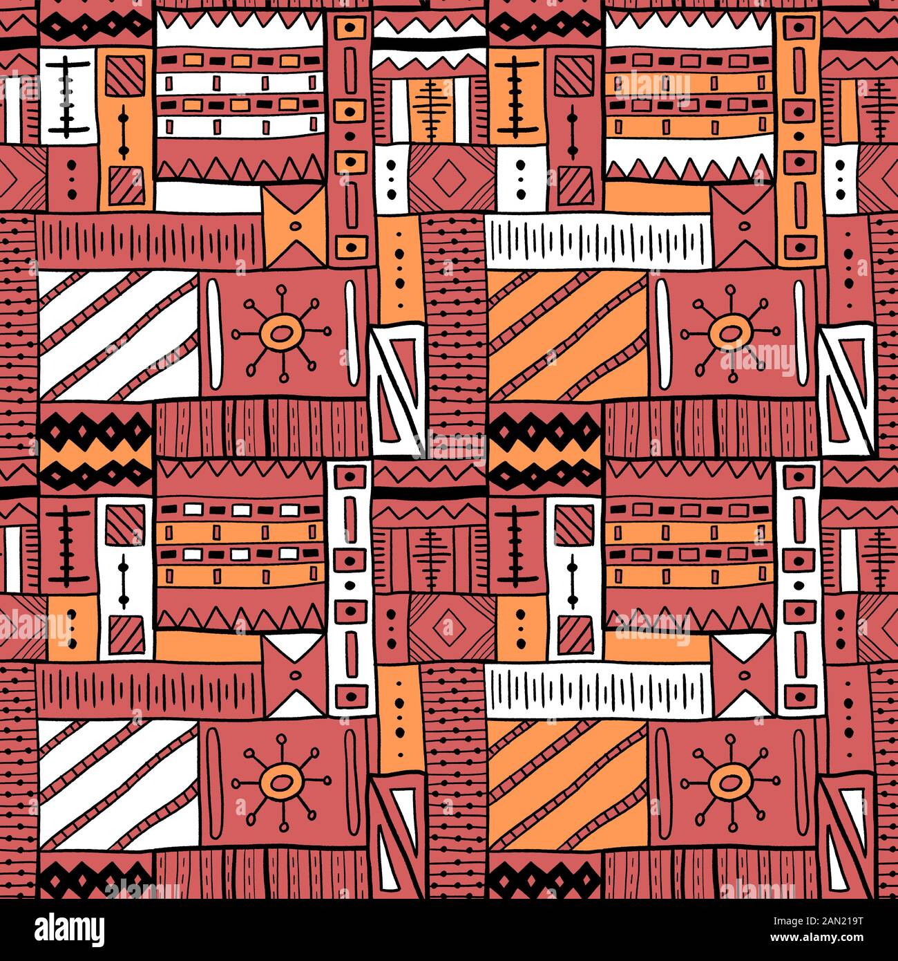 Seamless African tribal pattern - artistic fashion texture. Background ...