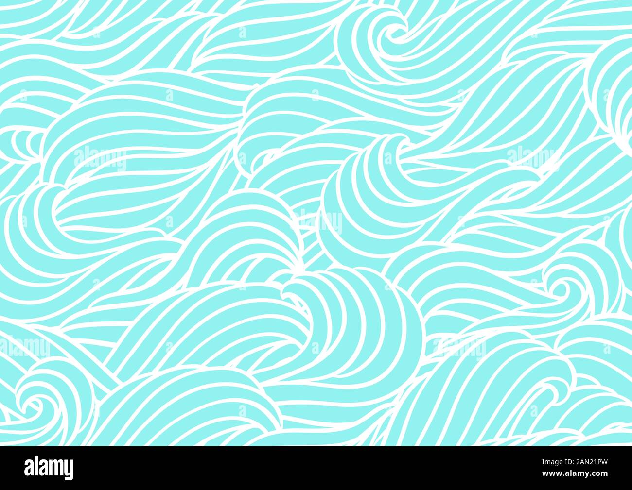 Seamless wave pattern. Background with sea, river or water texture ...