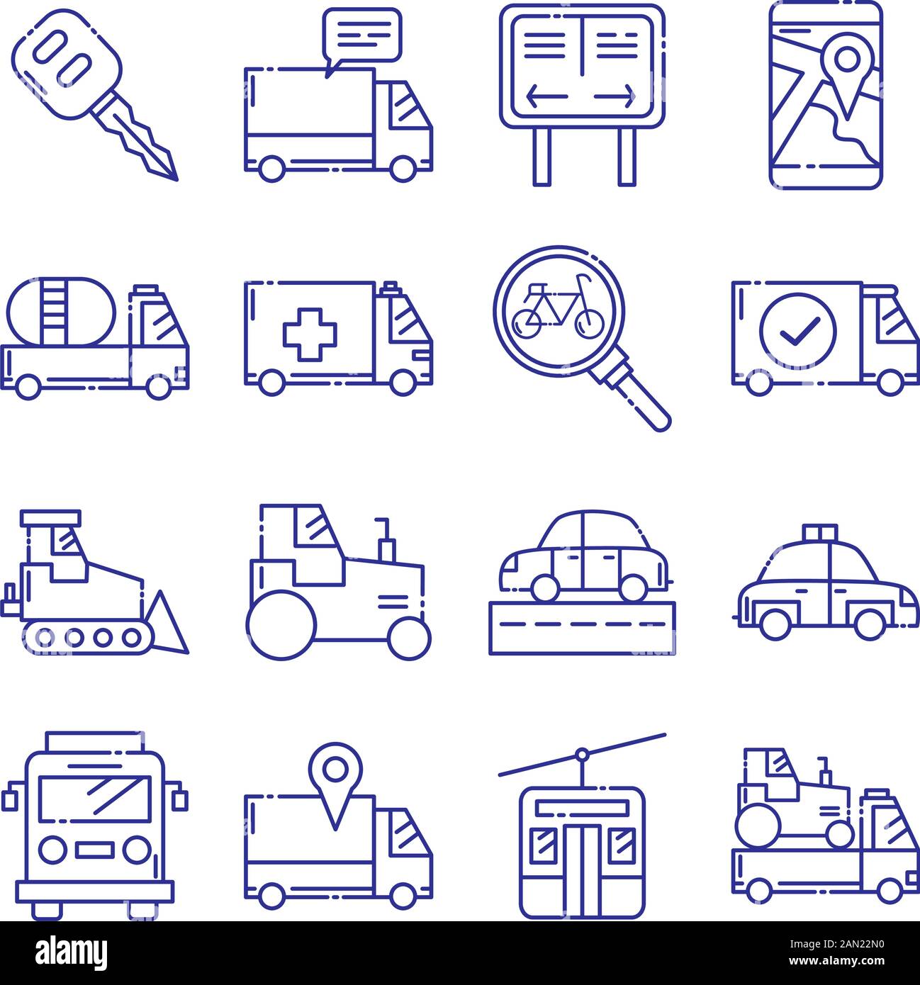 Key pickup Stock Vector Images - Alamy