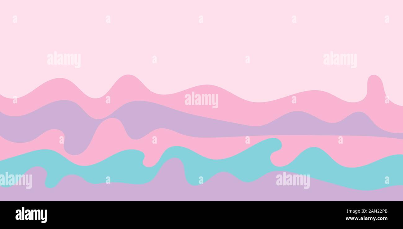 Paper art cartoon carve abstract waves background vector Stock Vector ...