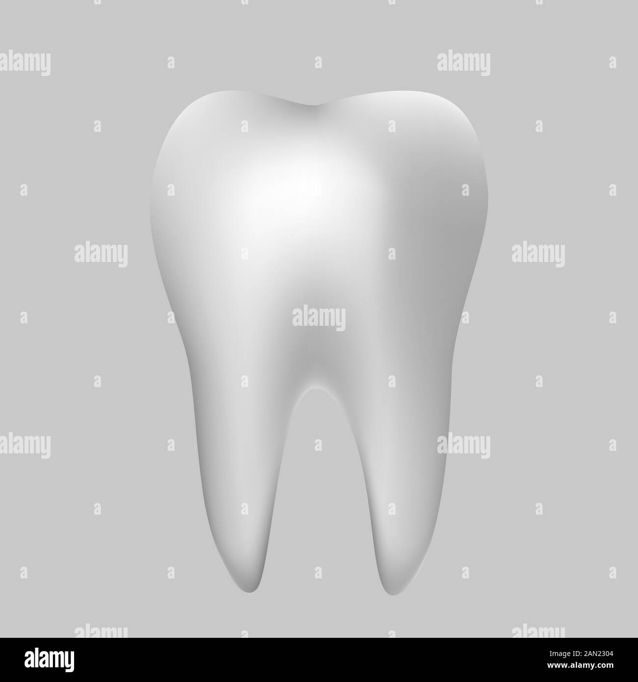 White healthy tooth on a gray background Stock Vector Image & Art - Alamy