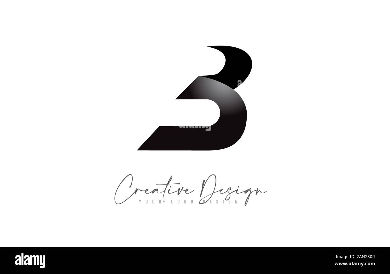 Minimalist B Letter Logo Design with Black Clean colors Vector ...