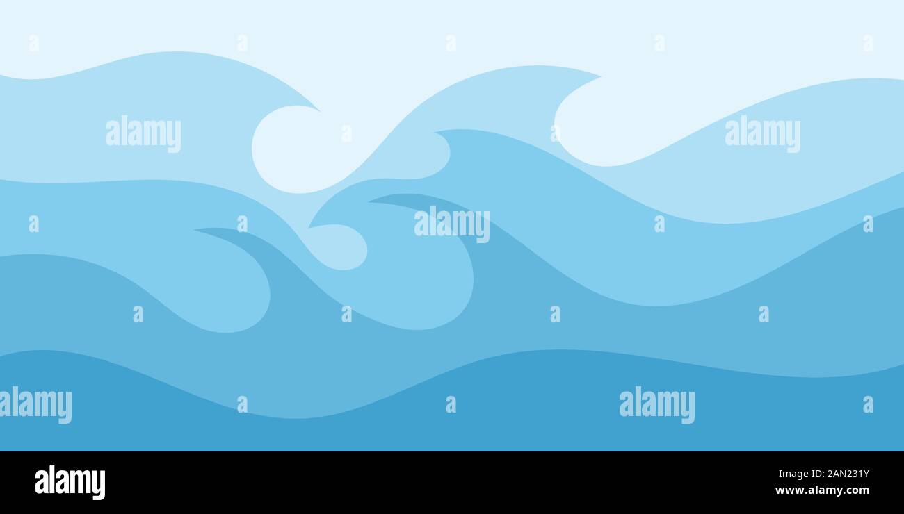 Abstract Water wave vector illustration design background Stock Vector ...