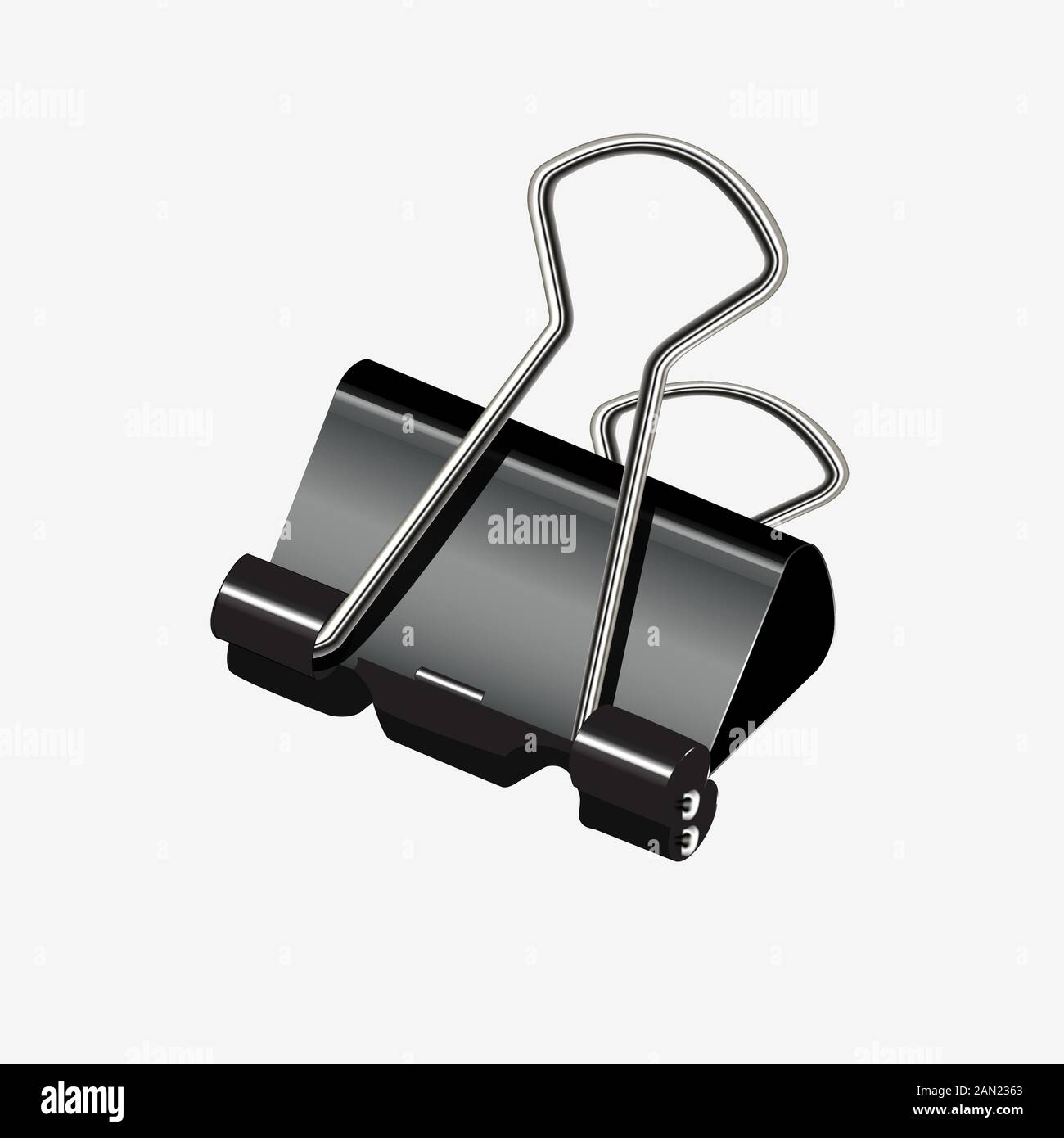 Black paper binder on a white background Stock Vector Image & Art - Alamy