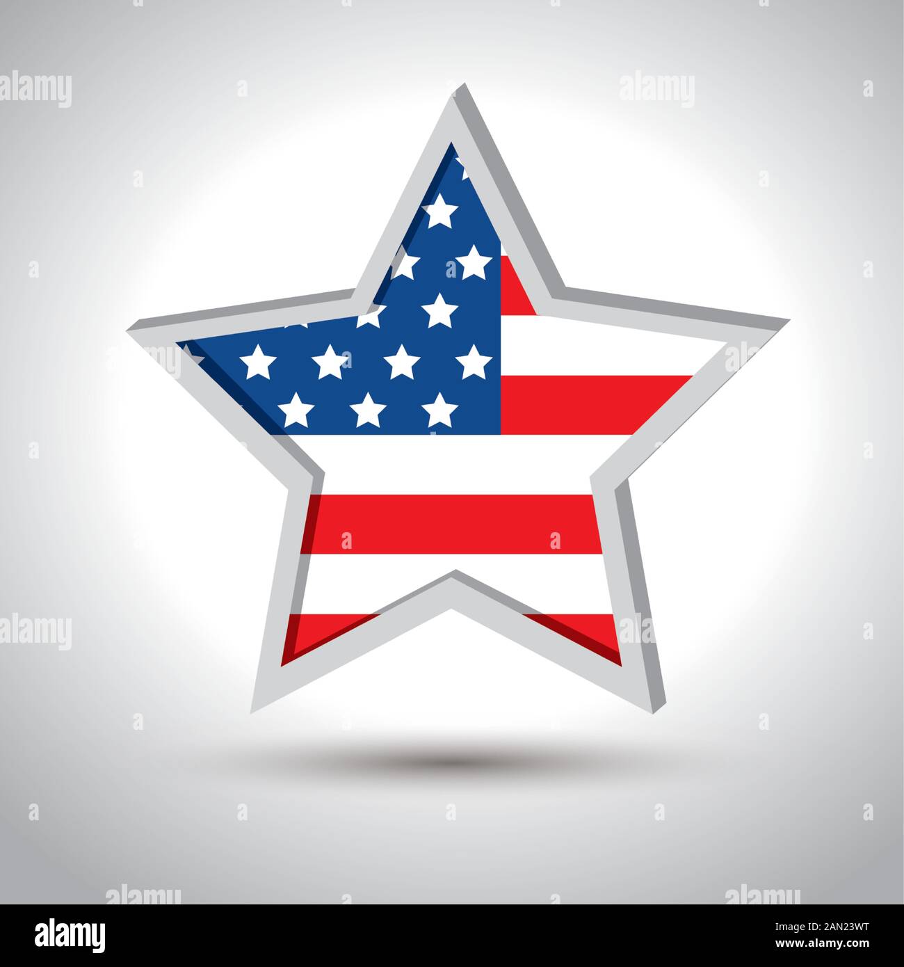 Isolated Usa Flag Star Vector Design Stock Vector Image And Art Alamy