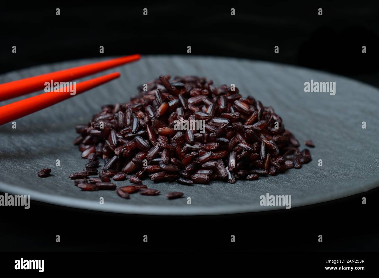 Plate red rice hi-res stock photography and images - Alamy