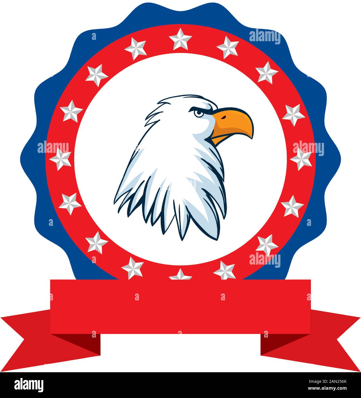 Us eagle stamp Cut Out Stock Images & Pictures - Alamy