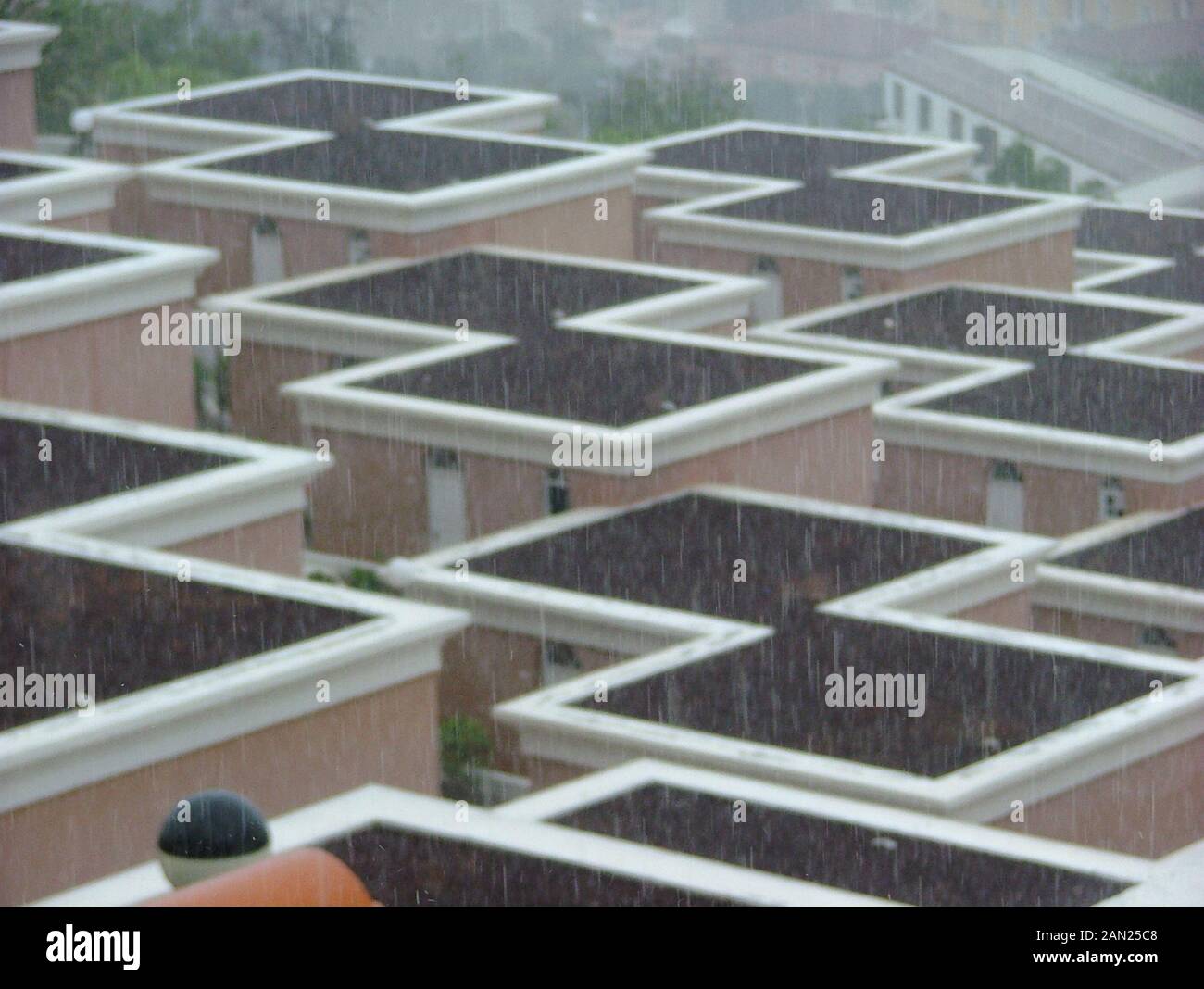 Heavy thunder storm rain, Tropical cyclone Stock Photo - Alamy