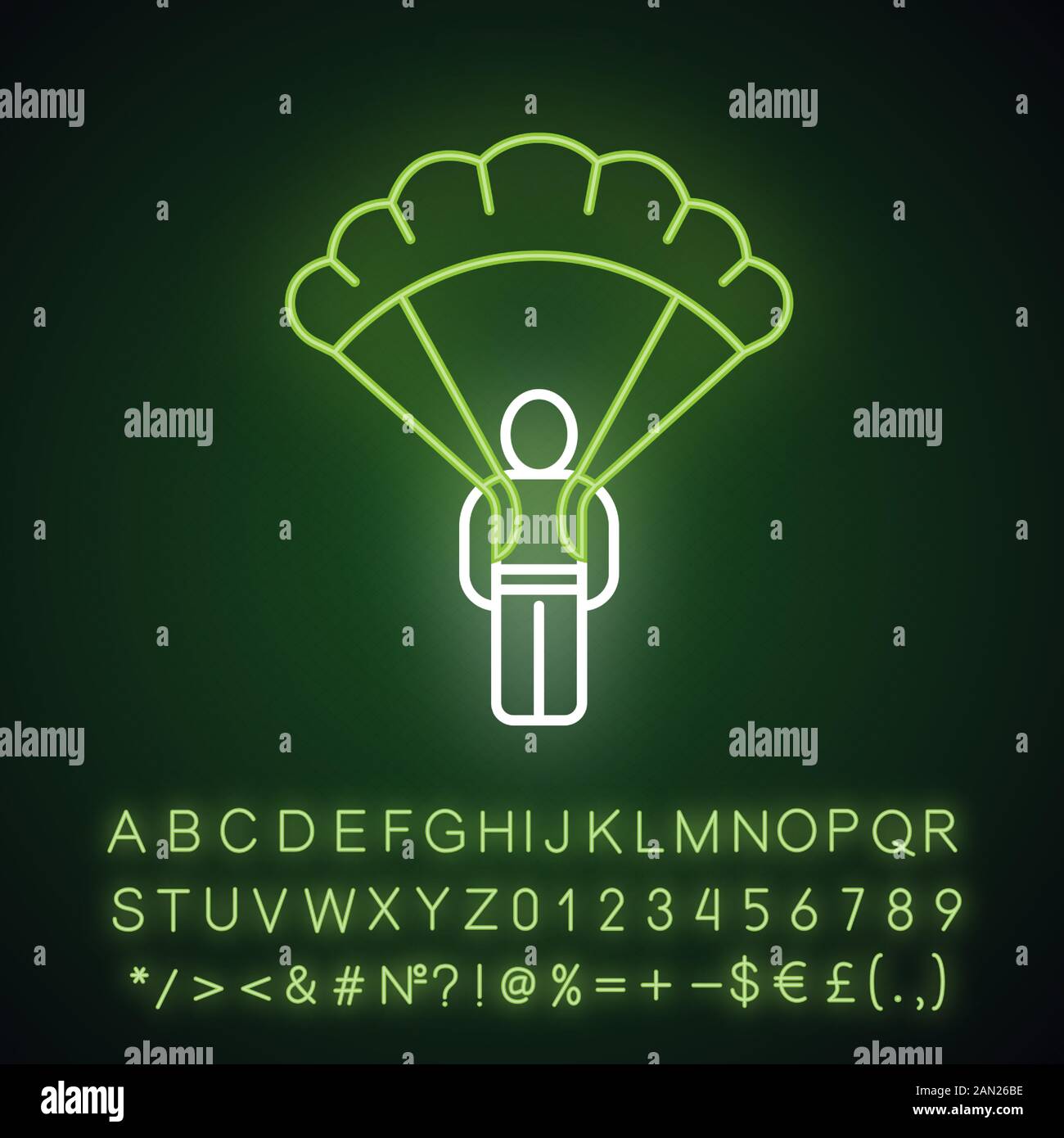 Realistic parachute hi-res stock photography and images - Alamy