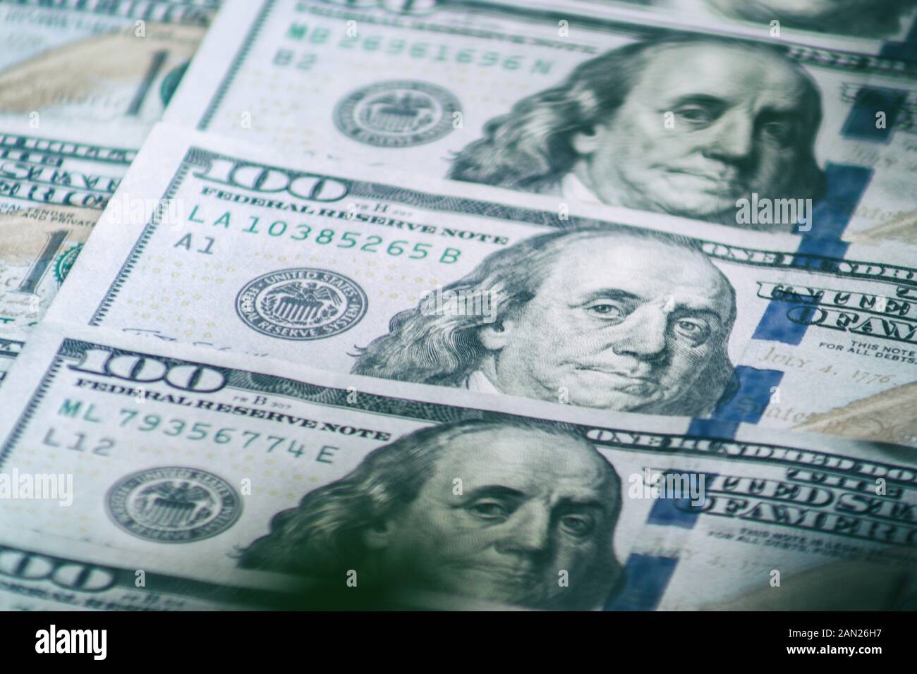 100 dollar bills pattern hi-res stock photography and images - Alamy