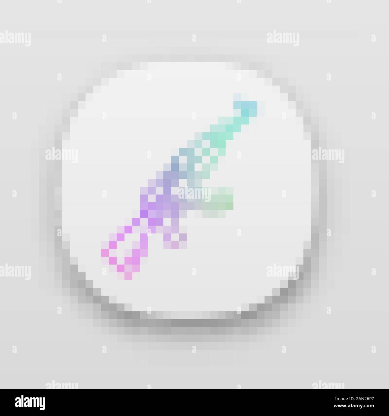 AKM weapon app icon. icon. Virtual video game firearm, gun. Shooter ...