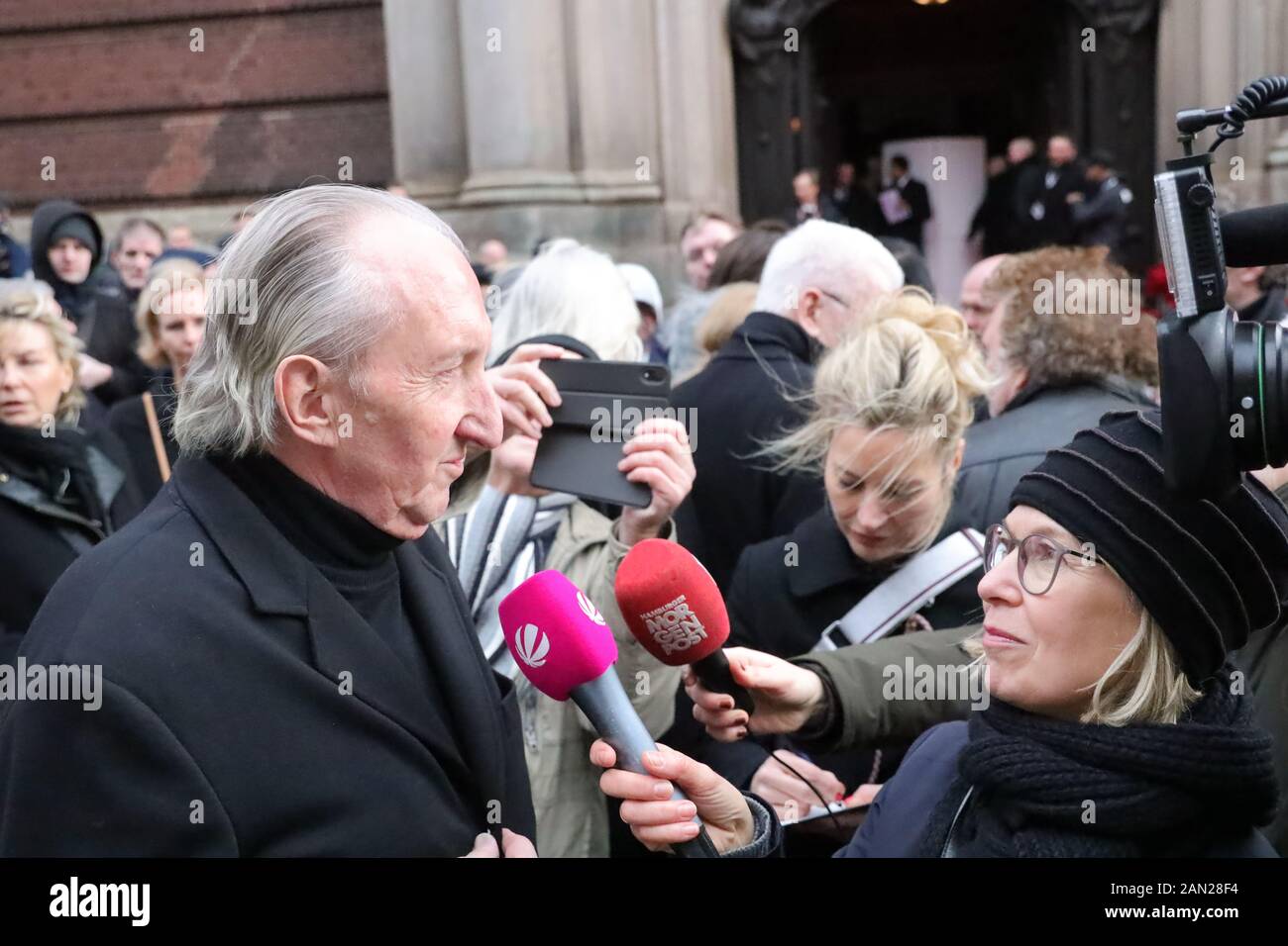Trauerfeier für Jan Fedder in Hamburg am 14.01.2020 Stock Photo - Alamy