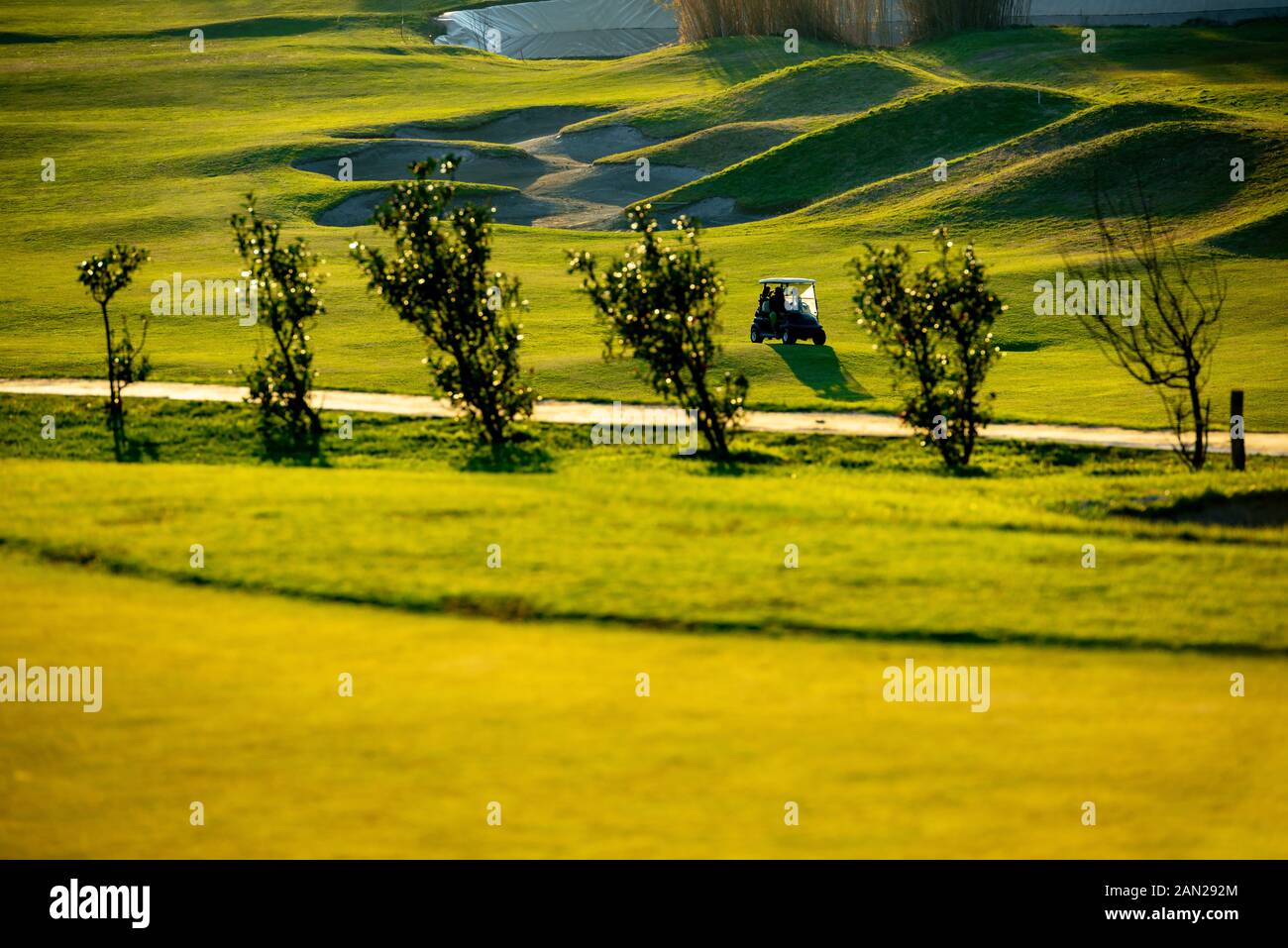 Golf course in the fall Stock Photo - Alamy