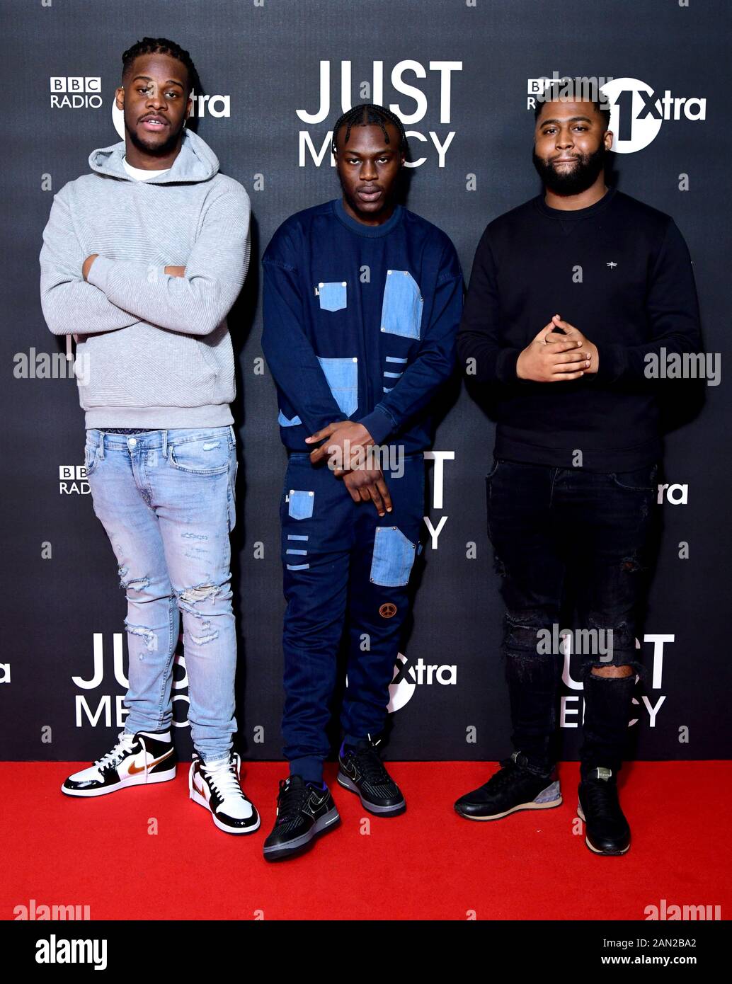 Yung Max, Ty Jombla and Ross Jombla of The Belly Squad attending the UK ...