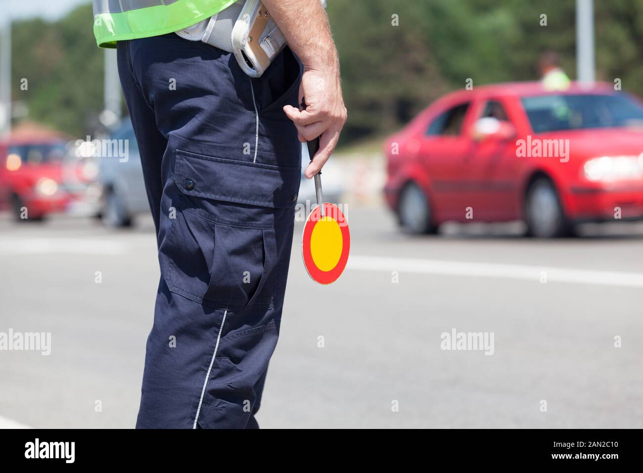 Traffic Policeman Hand Stop Sign High Resolution Stock Photography and ...