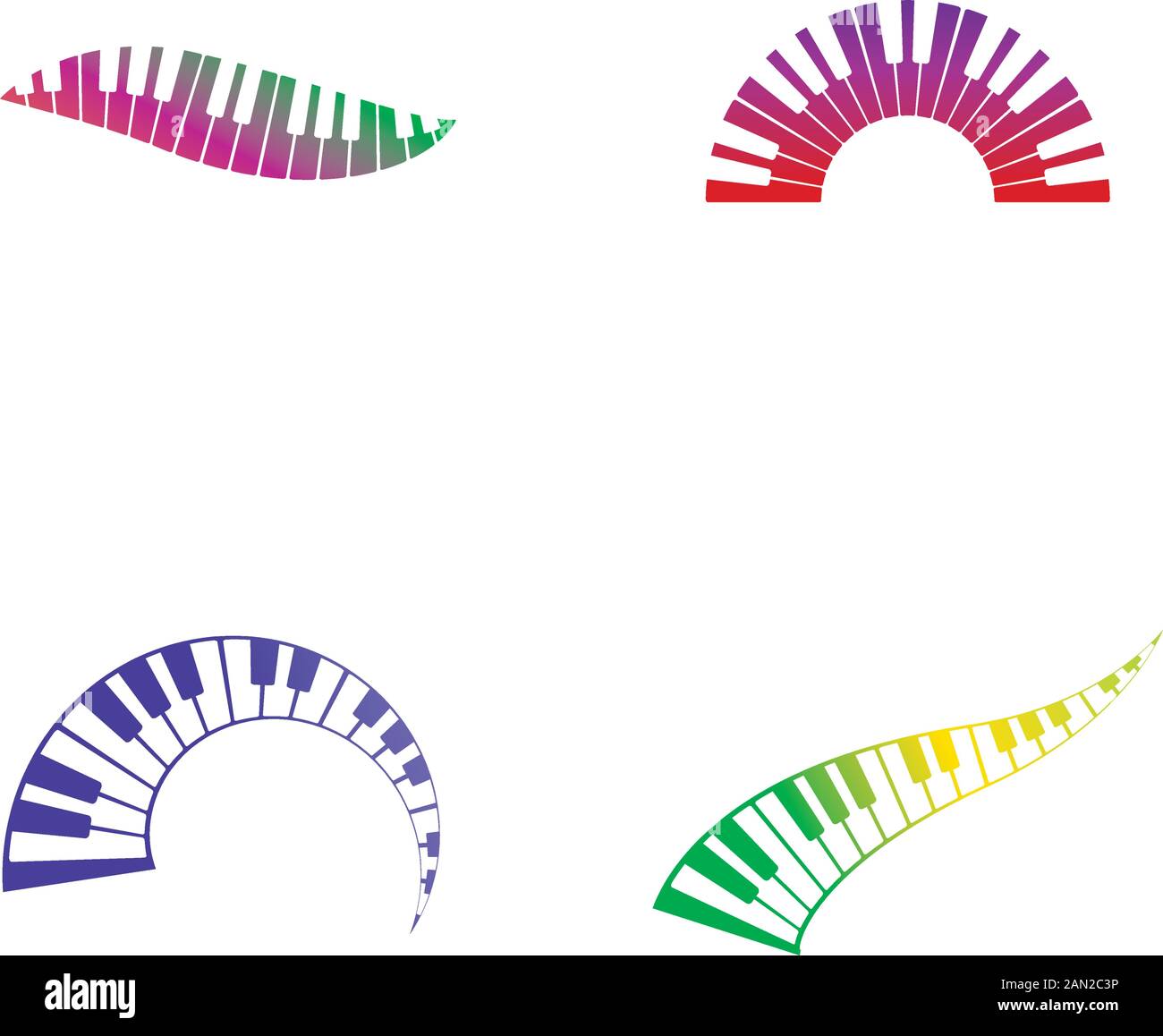 Keyboard piano vector Musical instrument illustration design Stock ...