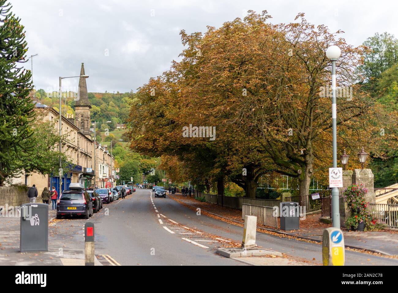 Matlock Bath, UK - 6th October 2018: Matlock Bath, a small village in ...