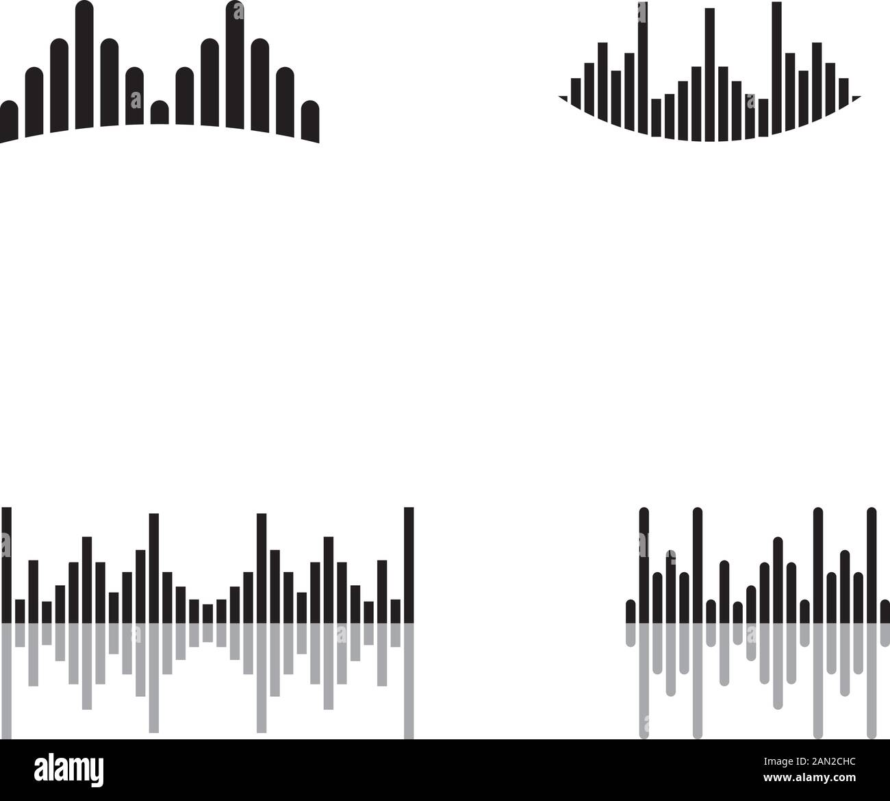 Sound waves vector illustration design template Stock Vector Image ...