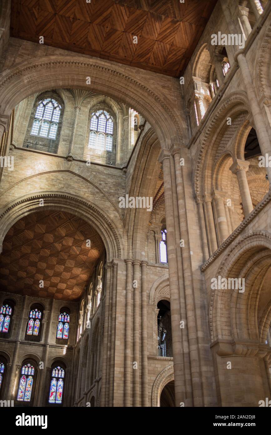 Interior image of Peterborough Cathedral, Cambridgeshire, England, UK ...