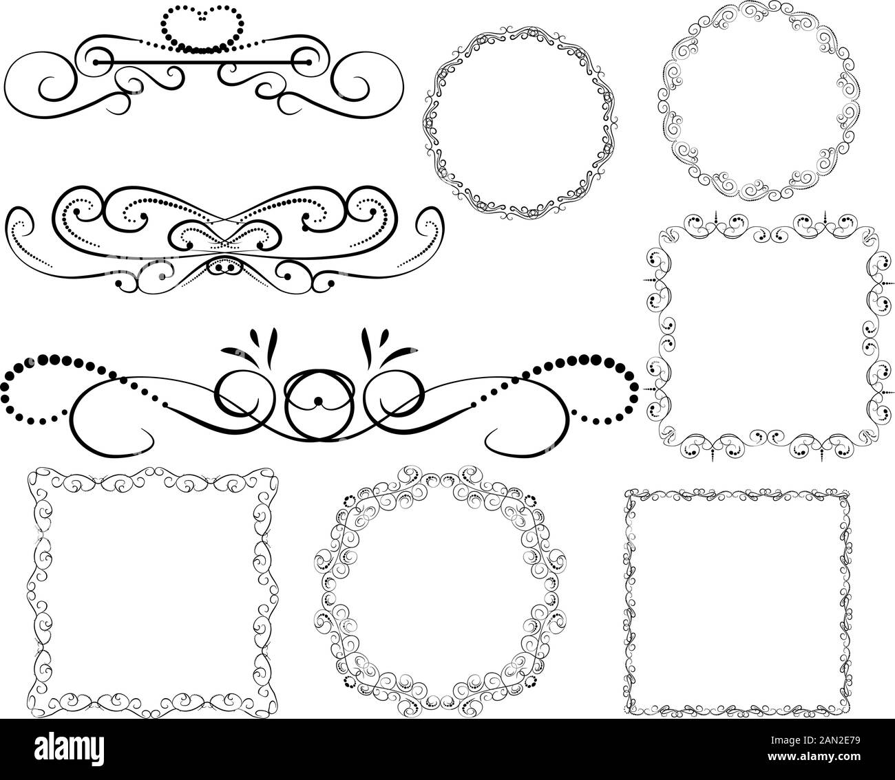 Decorative borders Cut Out Stock Images & Pictures - Alamy