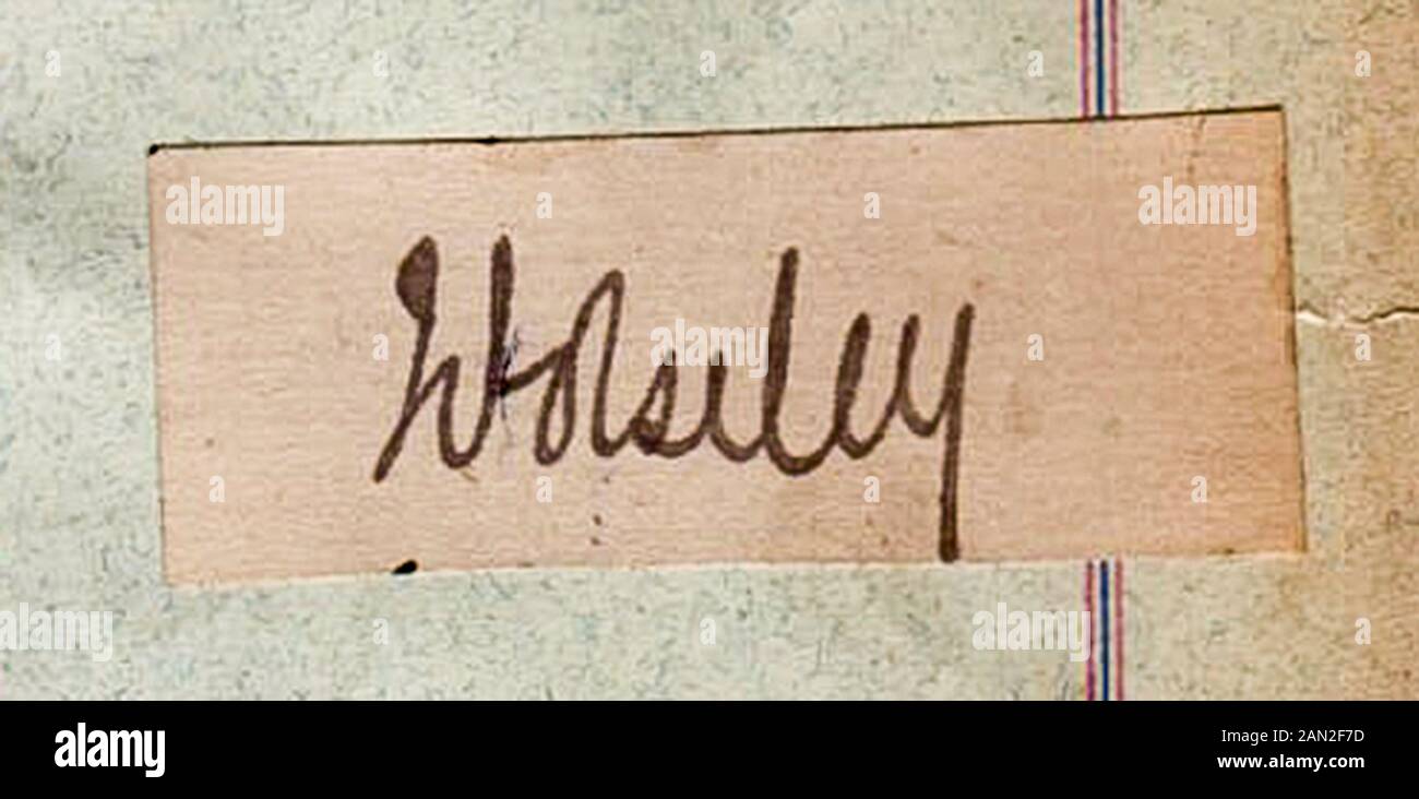 Signature of Field Marshal Garnet Joseph Wolseley, 1st Viscount ...