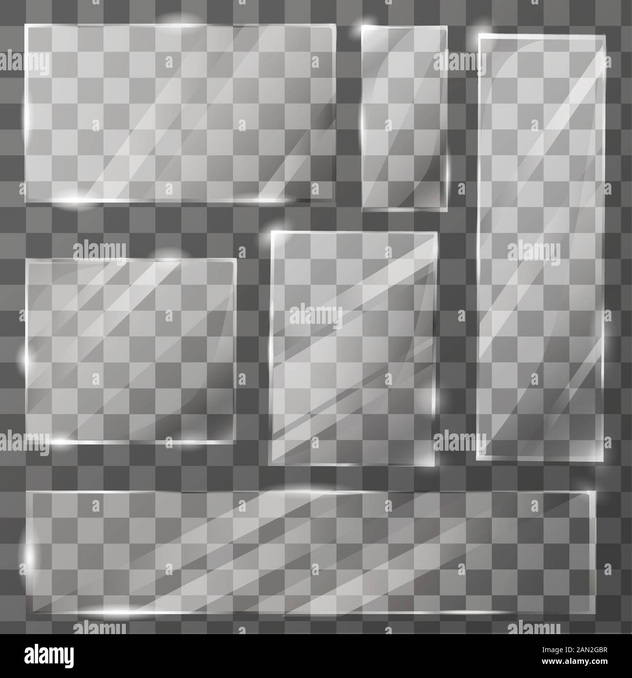 Set of clean glass on a transparent background Stock Vector Image & Art ...