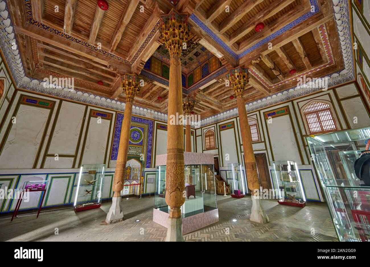 interior shot of mosque in citadel and fortress The Ark, Bukhara ...