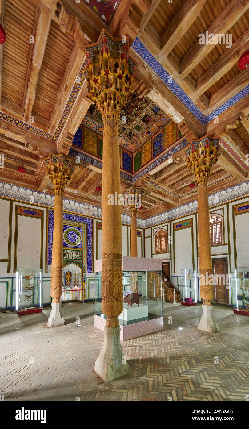 interior shot of mosque in citadel and fortress The Ark, Bukhara ...