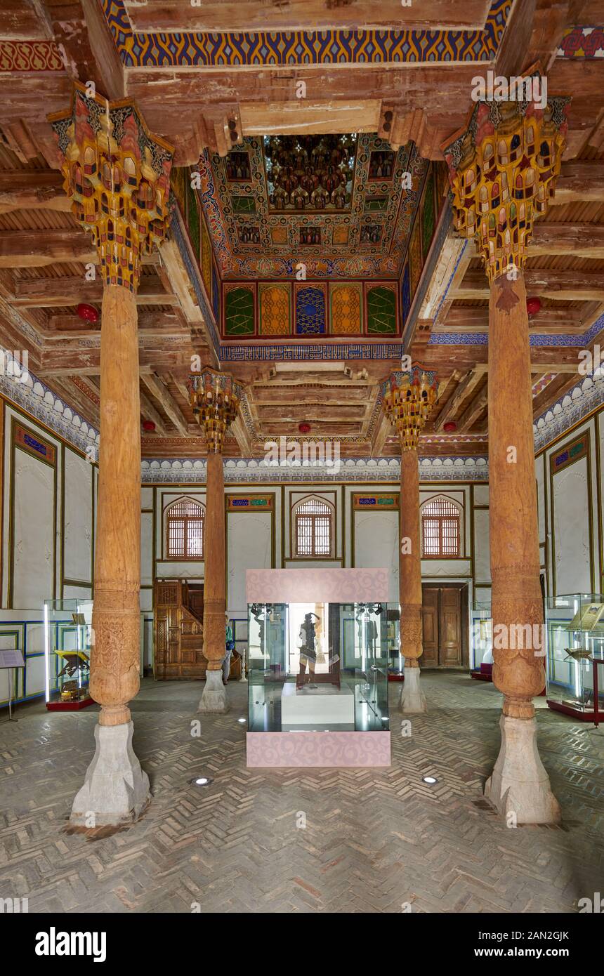 interior shot of mosque in citadel and fortress The Ark, Bukhara ...