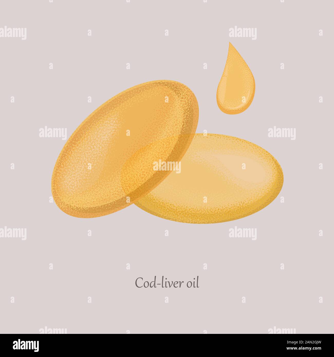 Liver oil capsules Stock Vector Images - Alamy