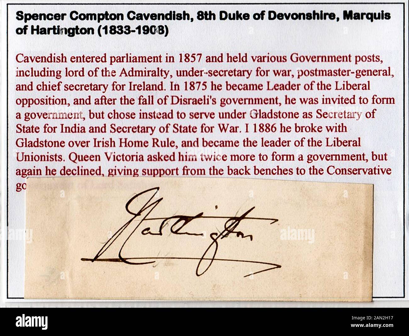 Spencer compton cavendish hi-res stock photography and images - Alamy