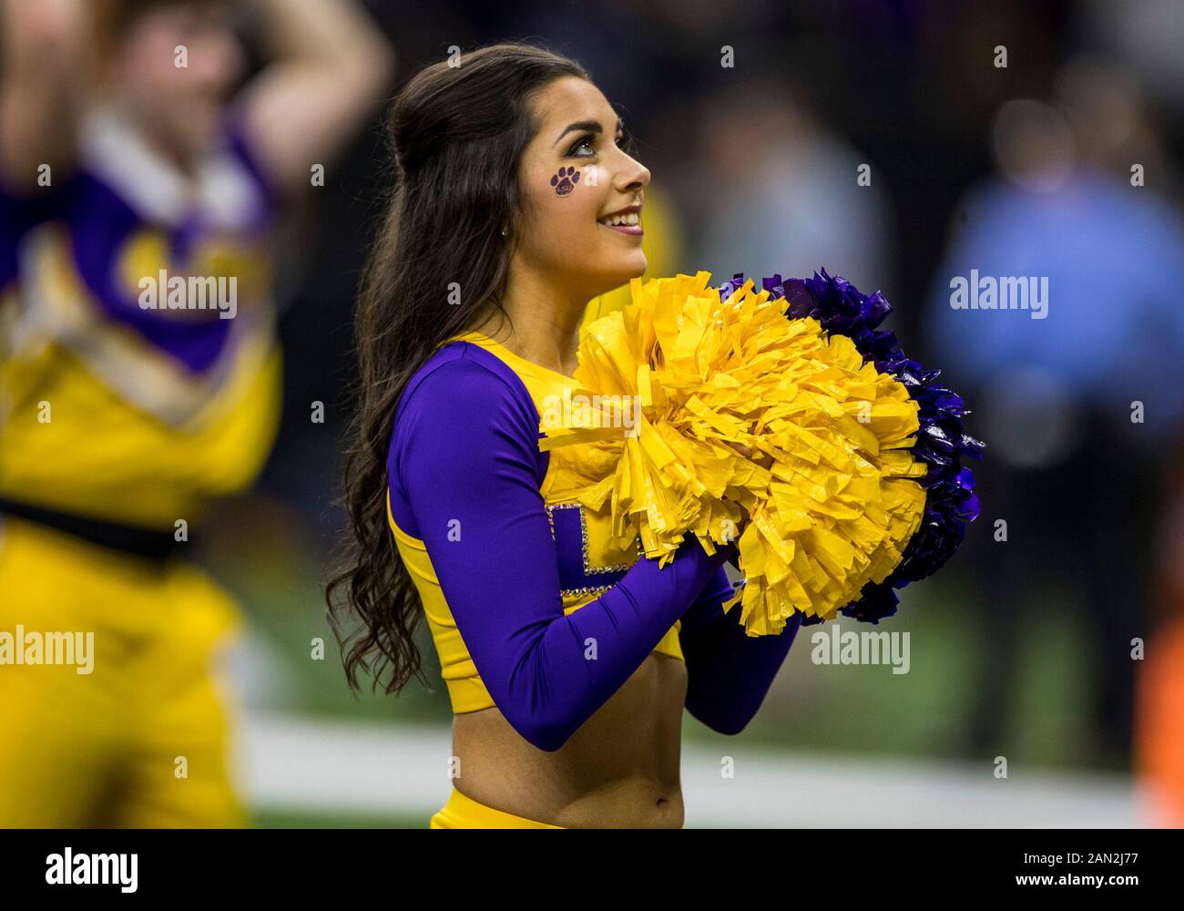 Clemson tigers cheerleader during ncaa hi-res stock photography and ...