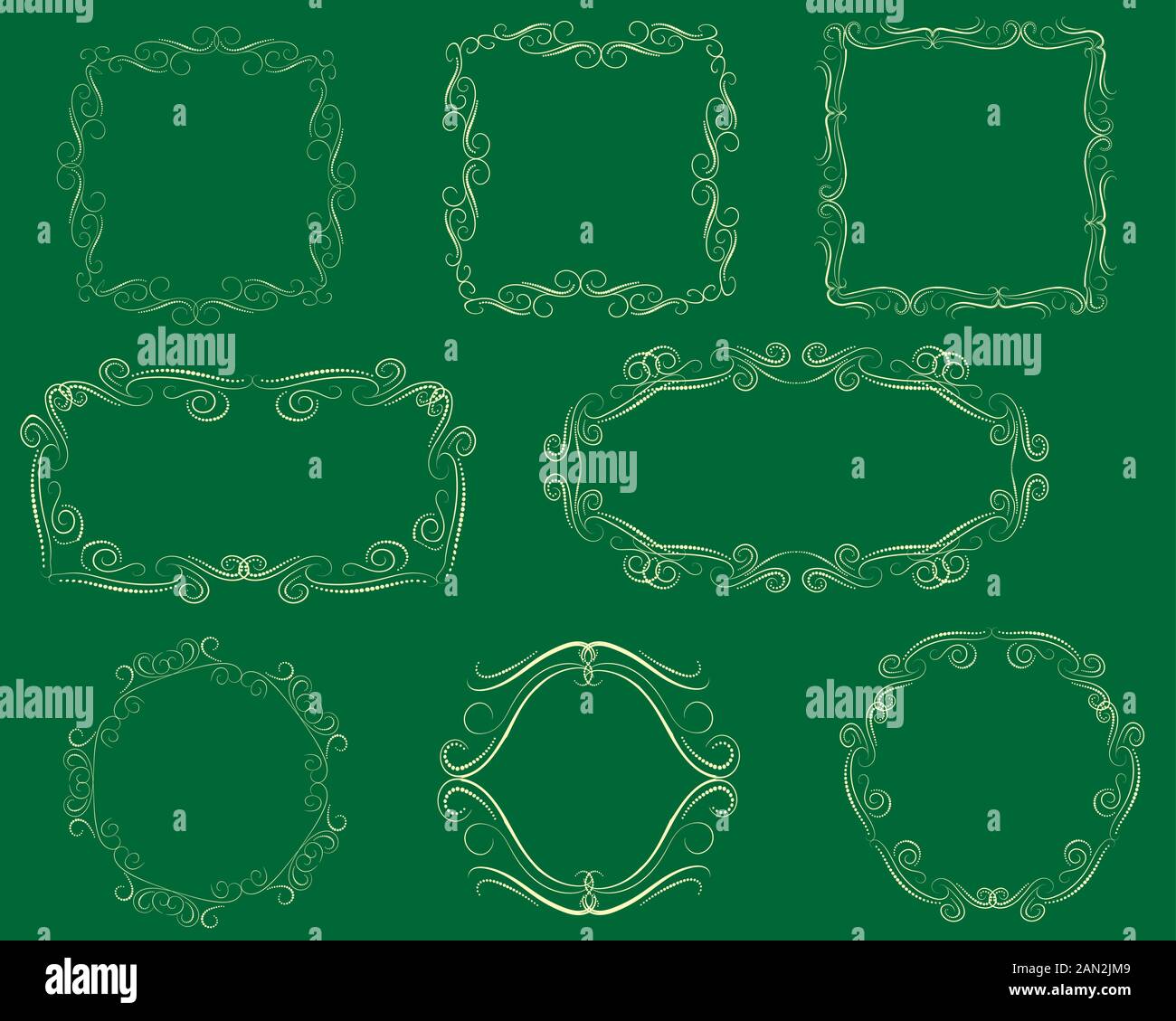 Set od decorative florish frames Stock Vector Image & Art - Alamy