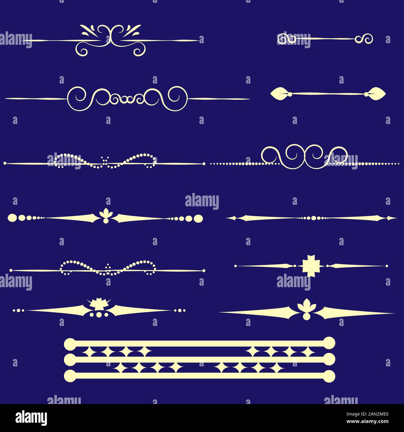 Set of decorative dividers Stock Vector Image & Art - Alamy