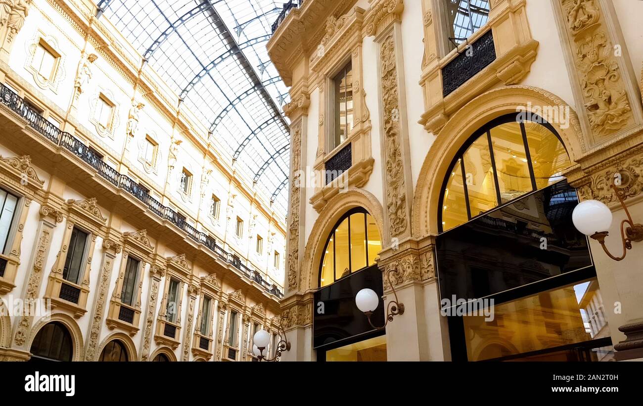 Windows of expensive restaurant in ancient building, rich people life ...