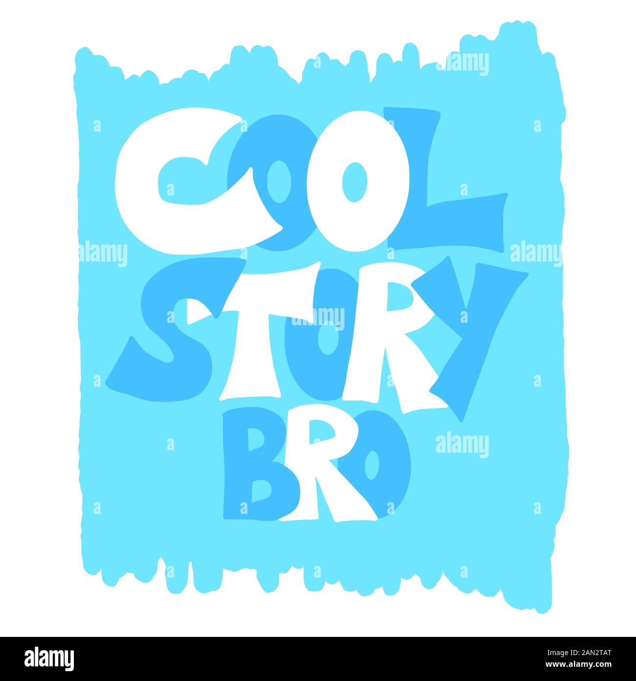 Cool story hand drawn text. Funny quote. Vector illustration Stock ...