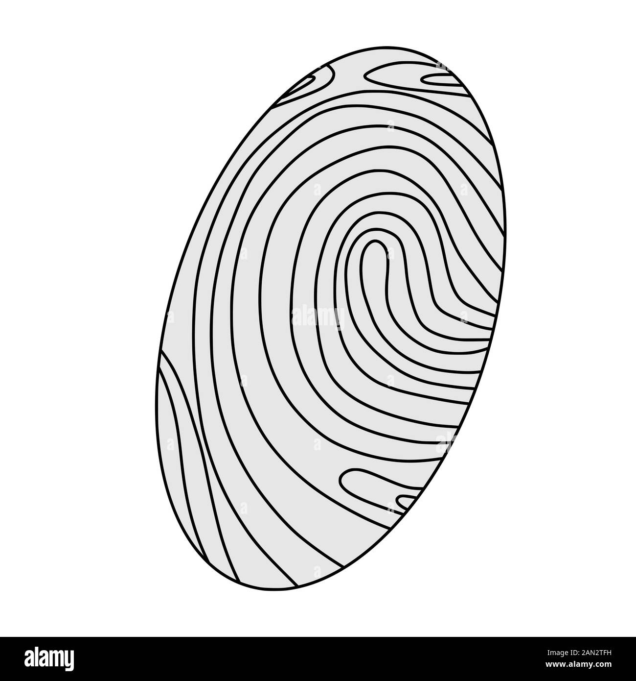 Identification Fingerprints Security For Pass Access Finger Prints Sign Isolatedon White