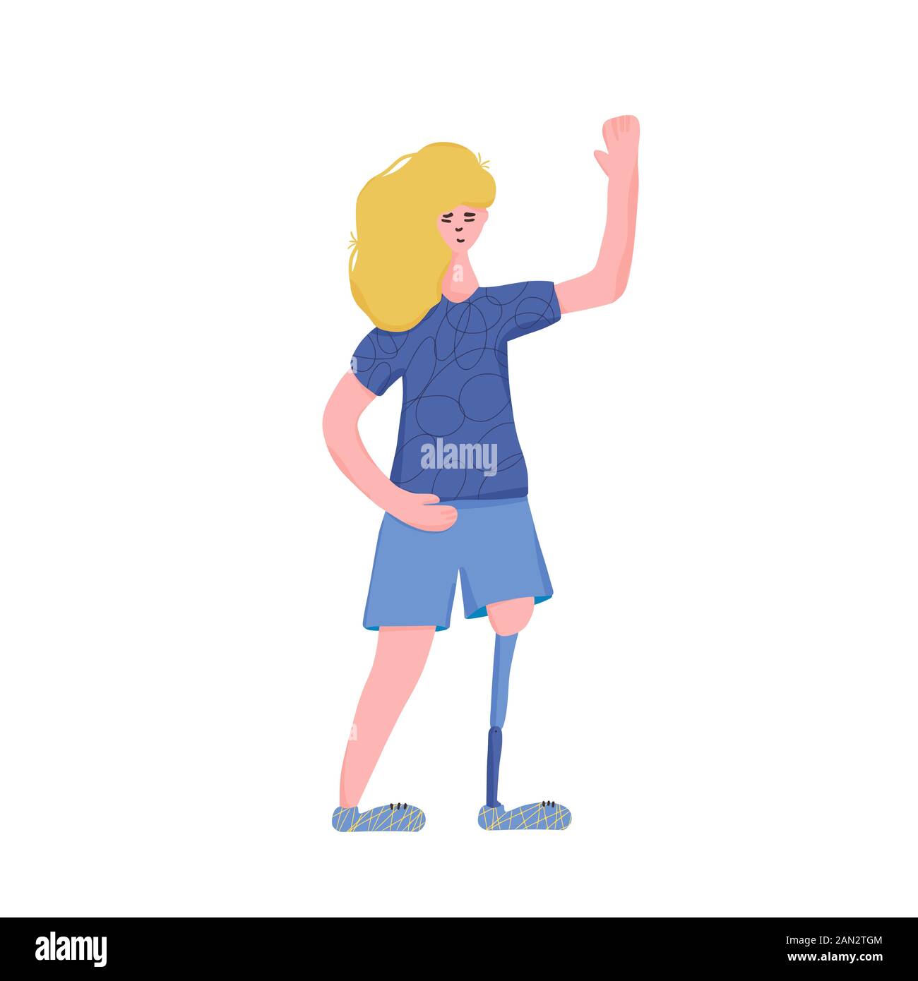 Artificial leg female Stock Vector Images - Alamy