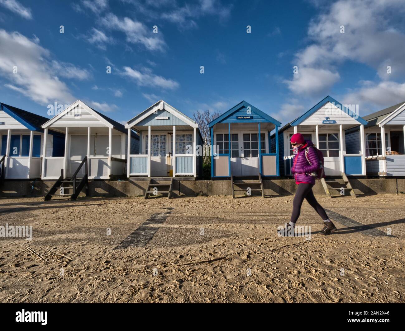 view of Southwold in Suffolk,showing various landmarks Stock Photo - Alamy
