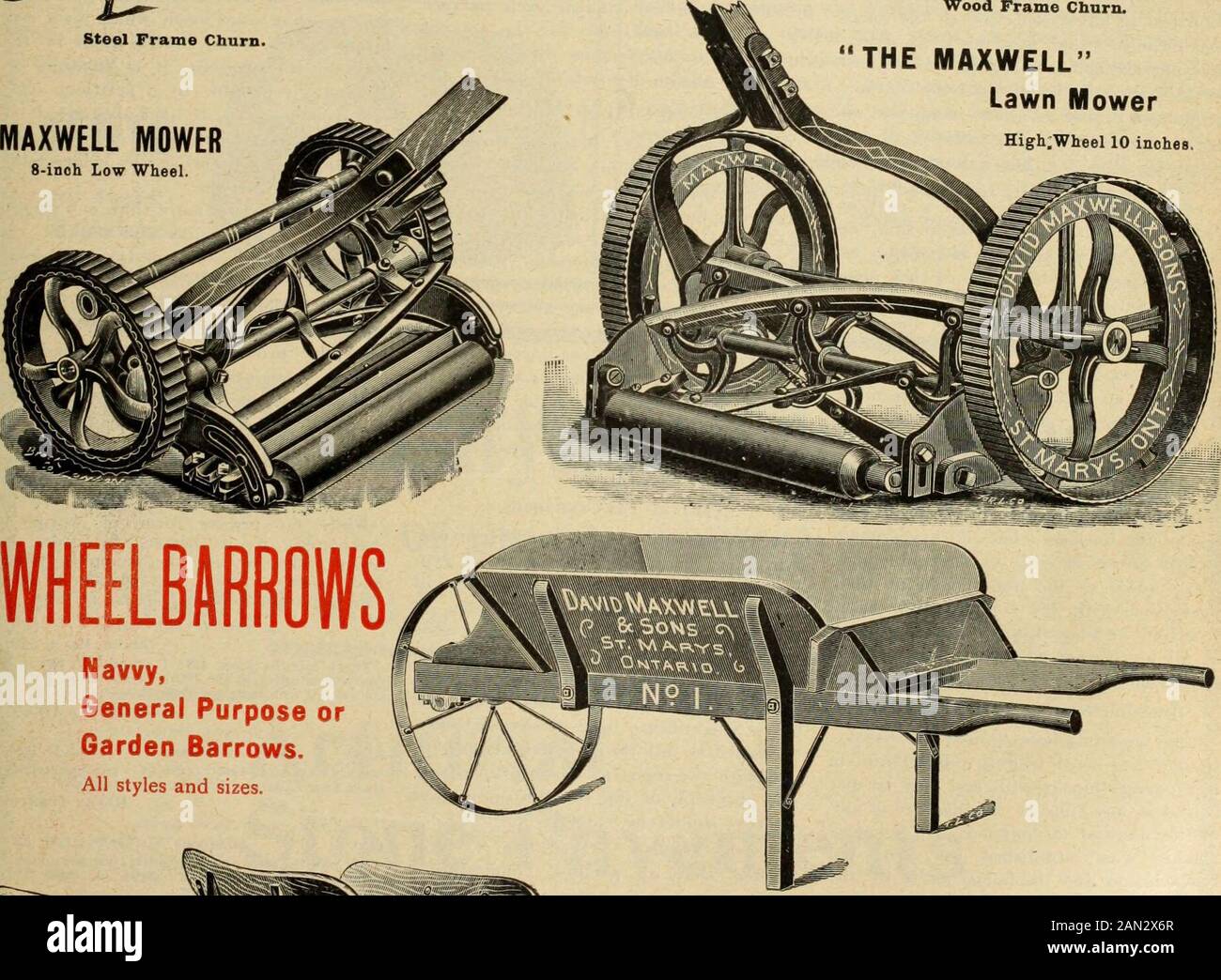 Hardware merchandising (January-June 1902) . Wood Frame Churn. Steel ...