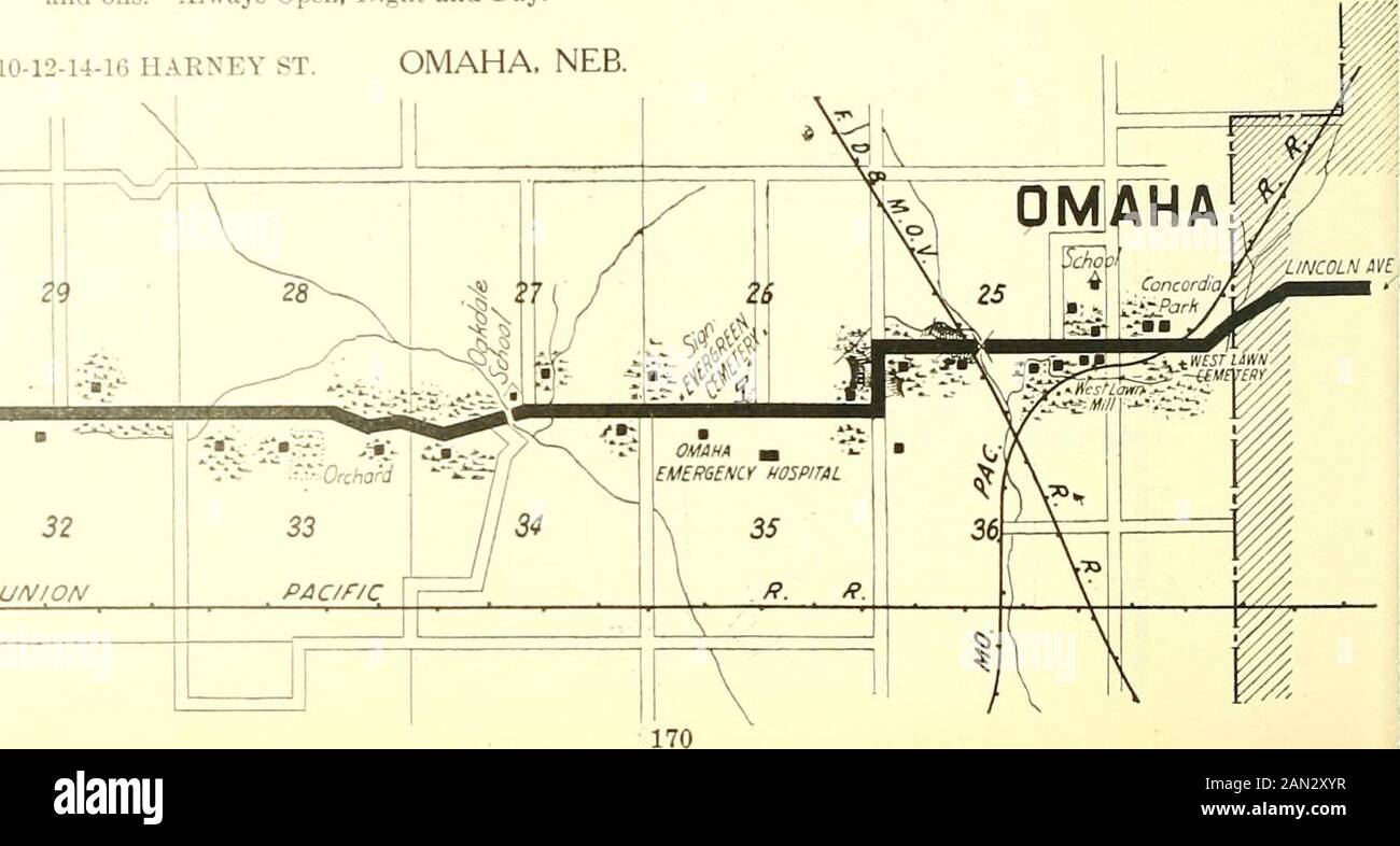 Paxton nebraska map hi-res stock photography and images - Alamy