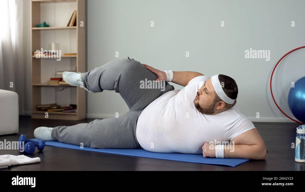 Fat leg man hi-res stock photography and images - Alamy