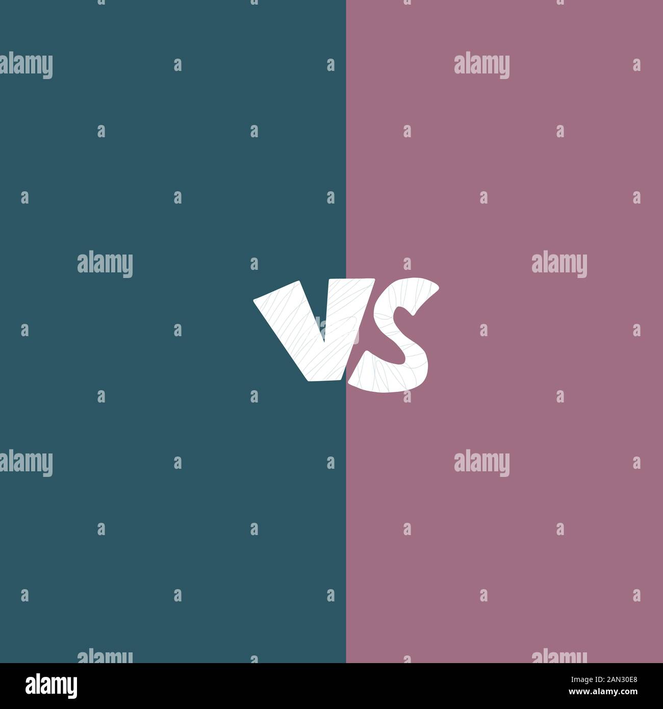 Versus sign with copy space. VS screen. Decorative battle cover with ...