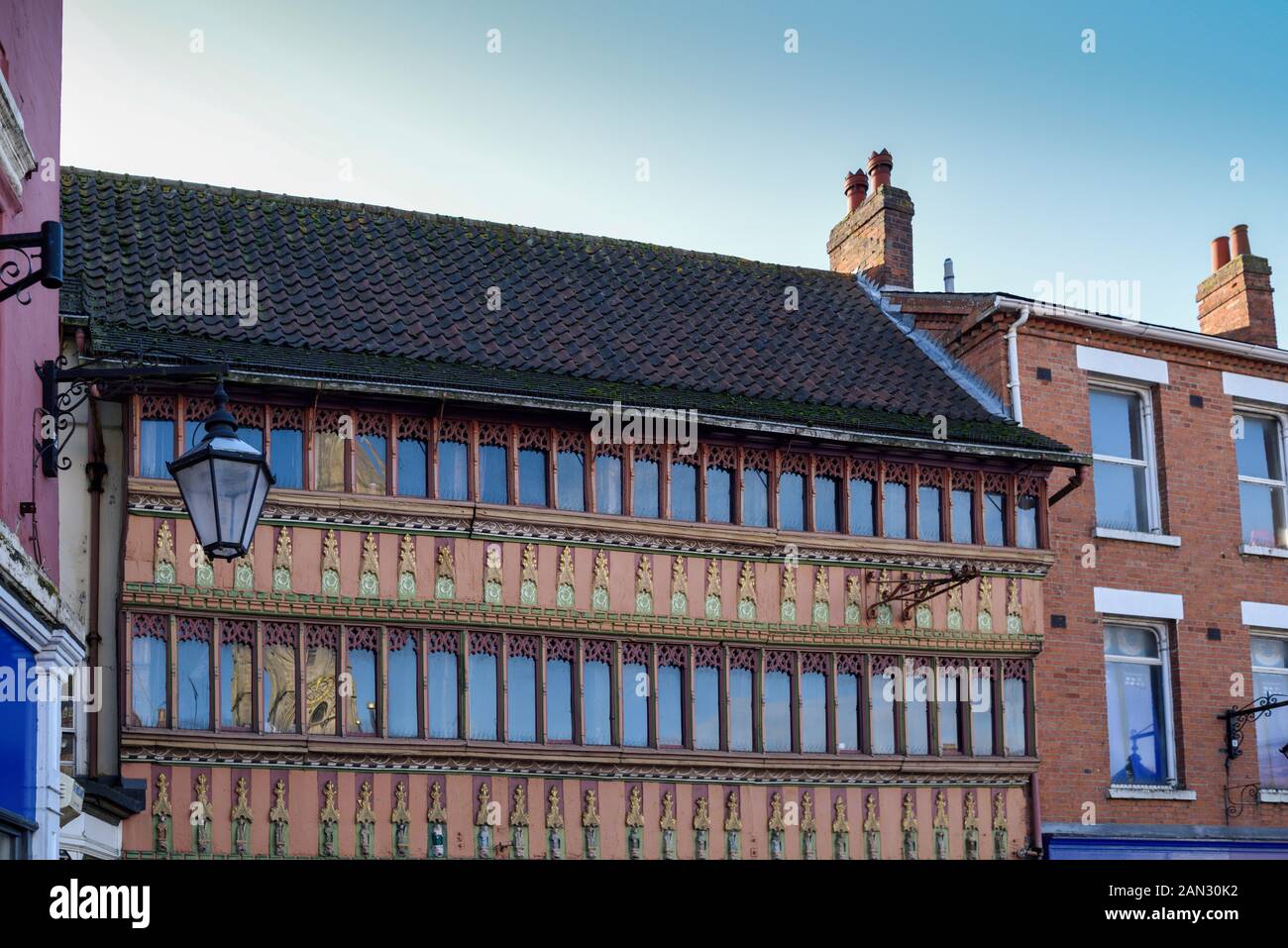 Newark On Trent Historic Market Town in Nottinghamshire, UK. Old White ...