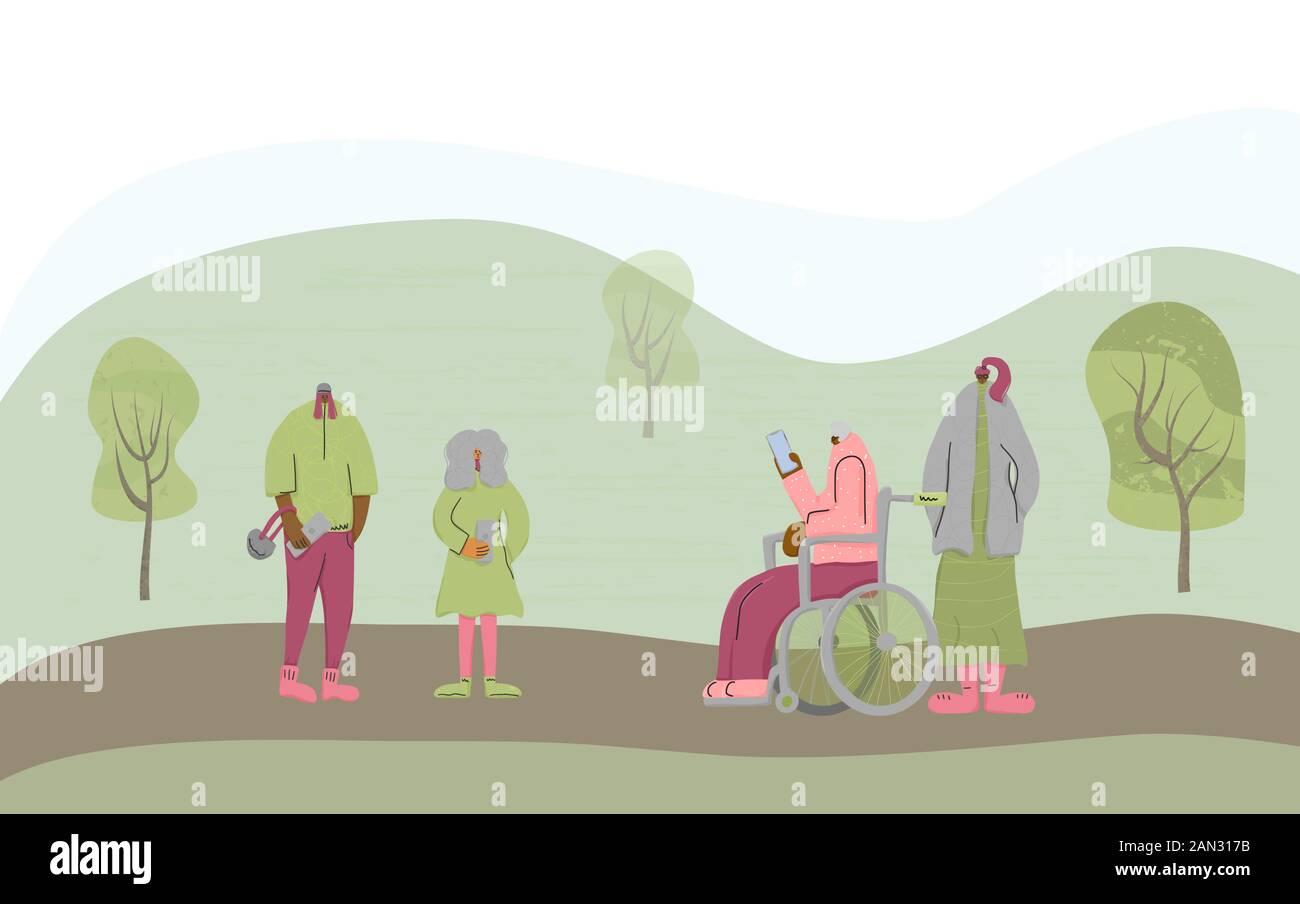 Teen help old wheelchair hi-res stock photography and images - Alamy