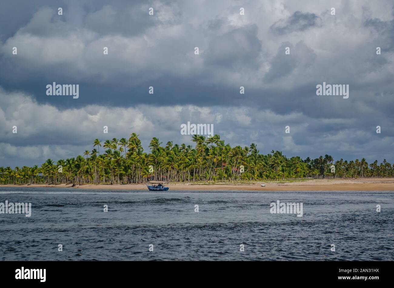 Landscapes on "Boipeba Island", beaches in Bahia, Brazil Stock Photo ...